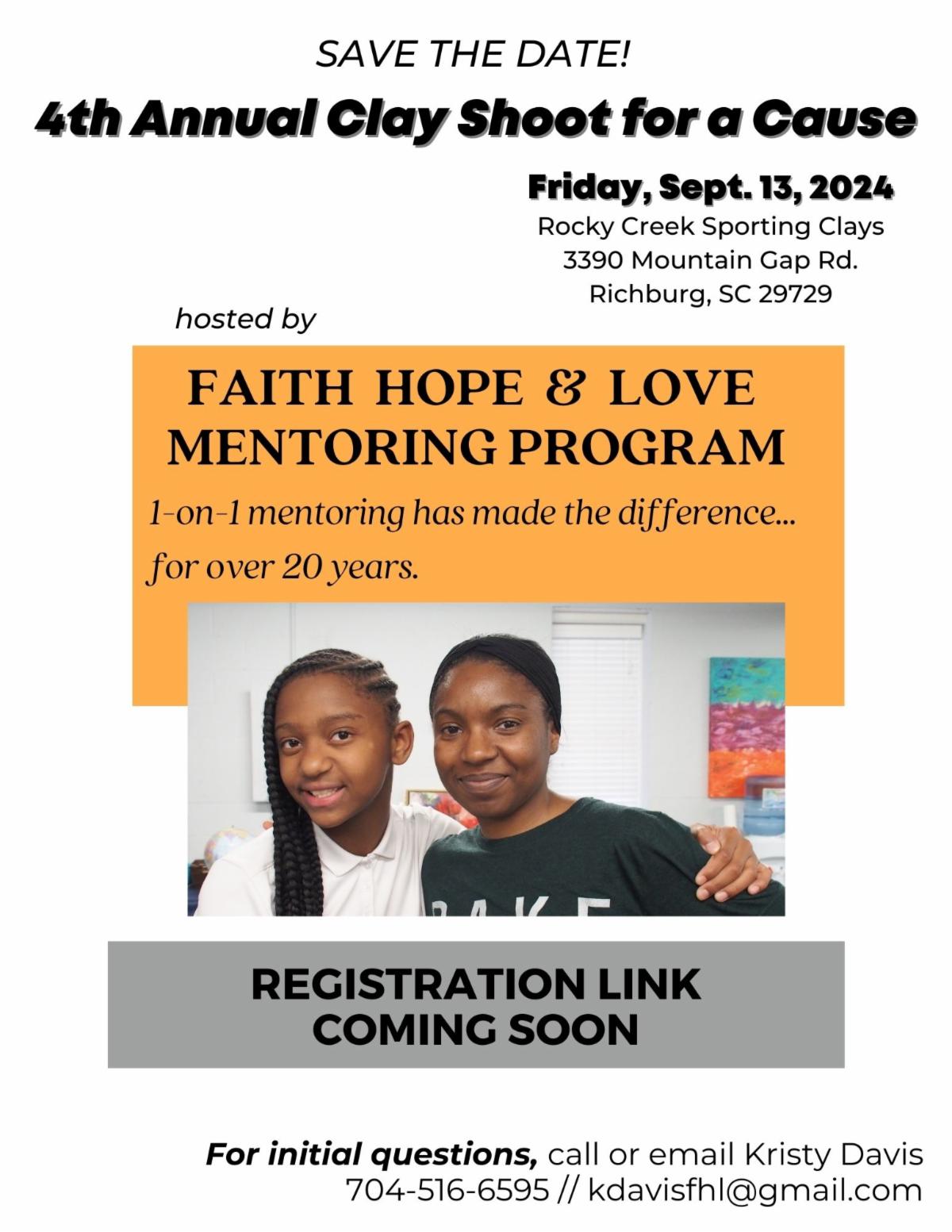 Faith, Hope & Love 4th Annual Clay Shoot for a Cause – Rocky Creek ...