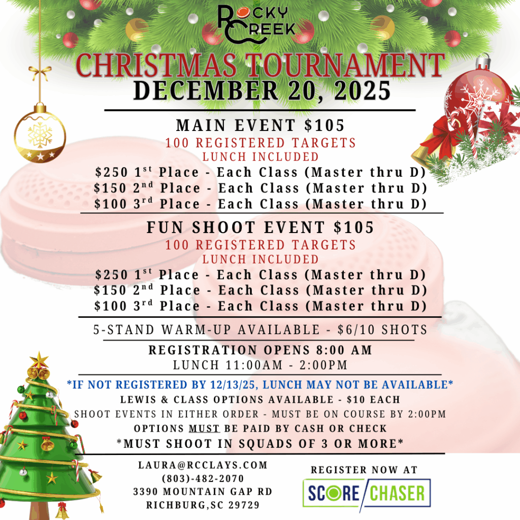 2025 Christmas Tournament – Rocky Creek Sporting Clays